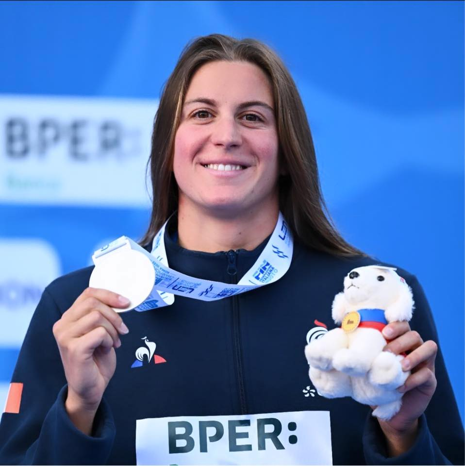 NATATION CHARLOTTE BONNET Médaille d’Argent sur le 100 m nage libre des ...